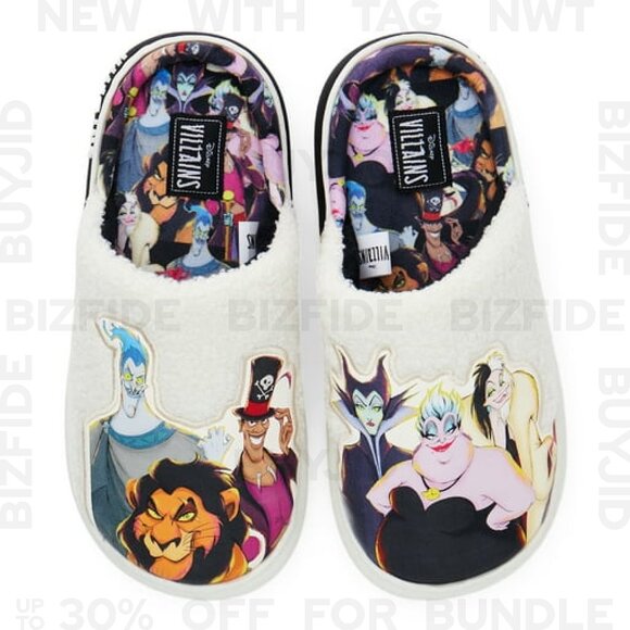 Disney | Shoes | Disney Villains Womens Slippers Featuring Scar Hades ...